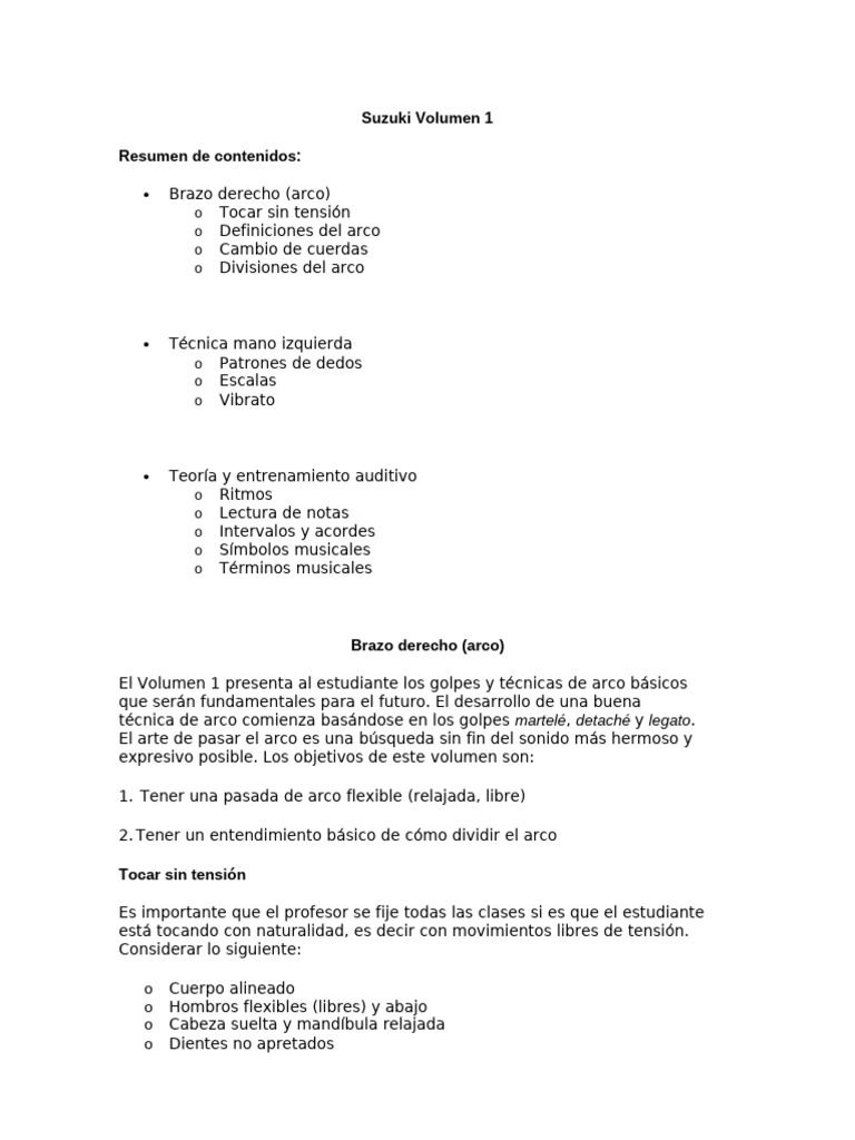 Técnicas Básicas de Violín: Volumen 1 | PDF | Instrumentos de cuerda ...