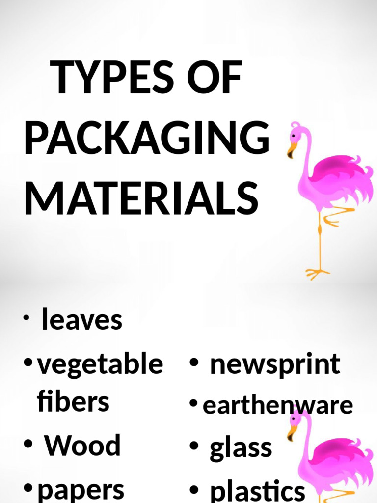Types of Packaging Materials | PDF | Glasses | Plastic
