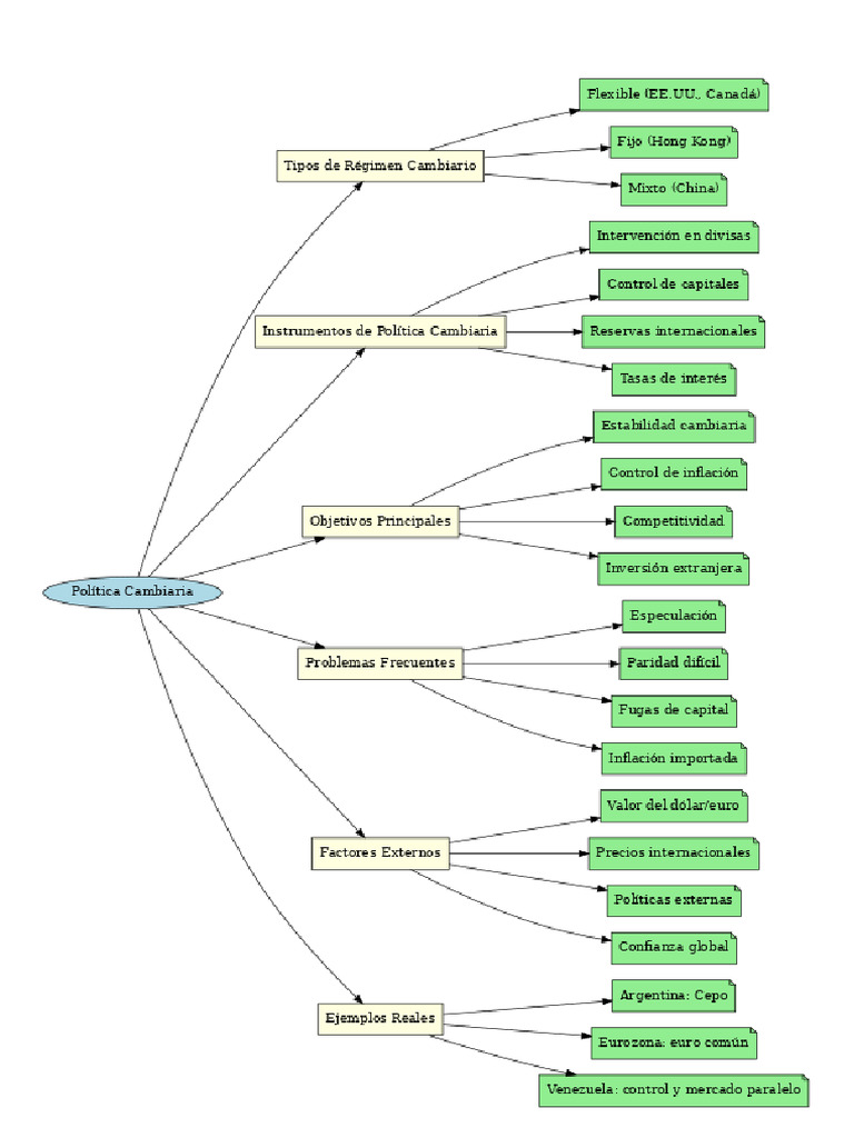 Mapa Mental Politica Cambiaria | PDF