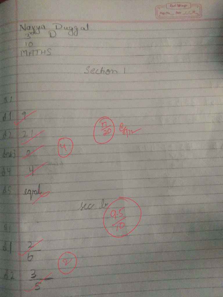 navya duggal pt2 maths exam | PDF