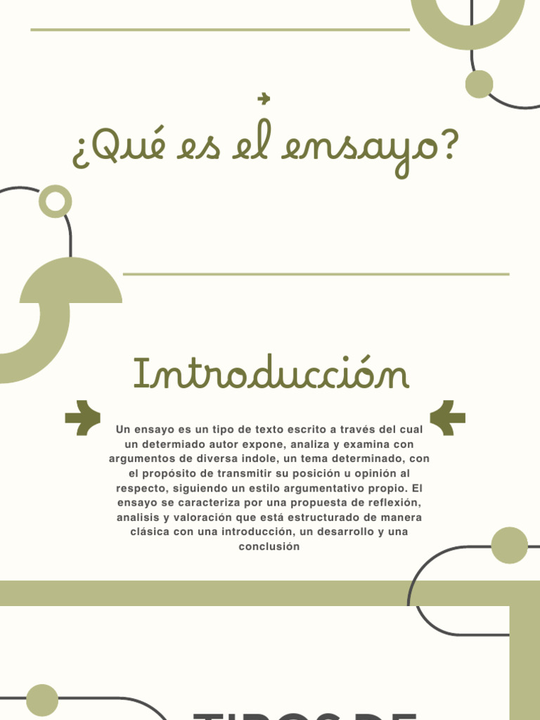 Tipos y características del ensayo | PDF