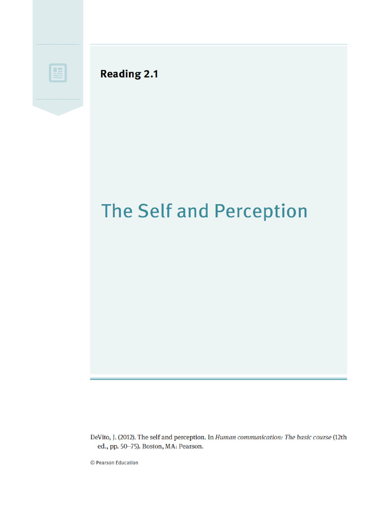 The Self, Social Self, and Communication | PDF