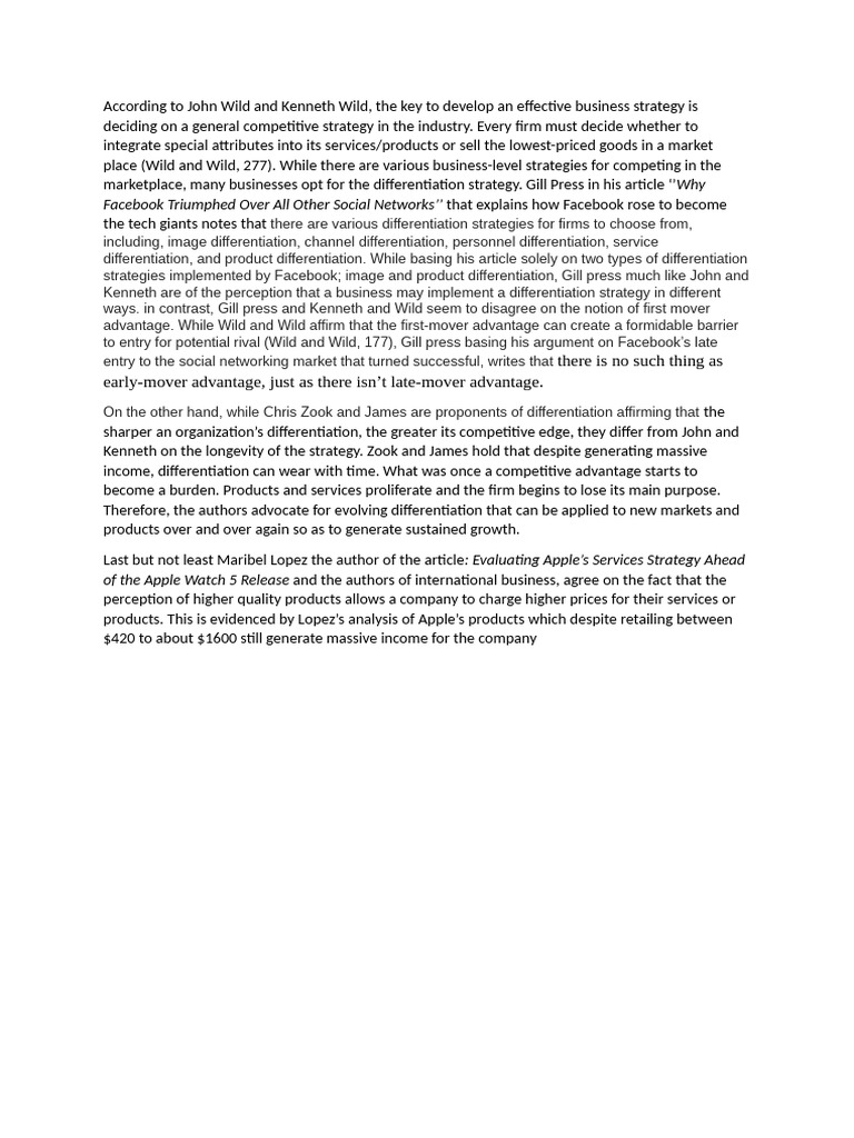 According To John Wild and Kenneth Wild | PDF | Strategic Management ...