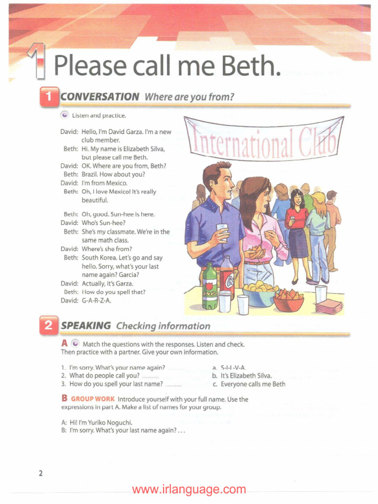 Student Book 1st Course | PDF