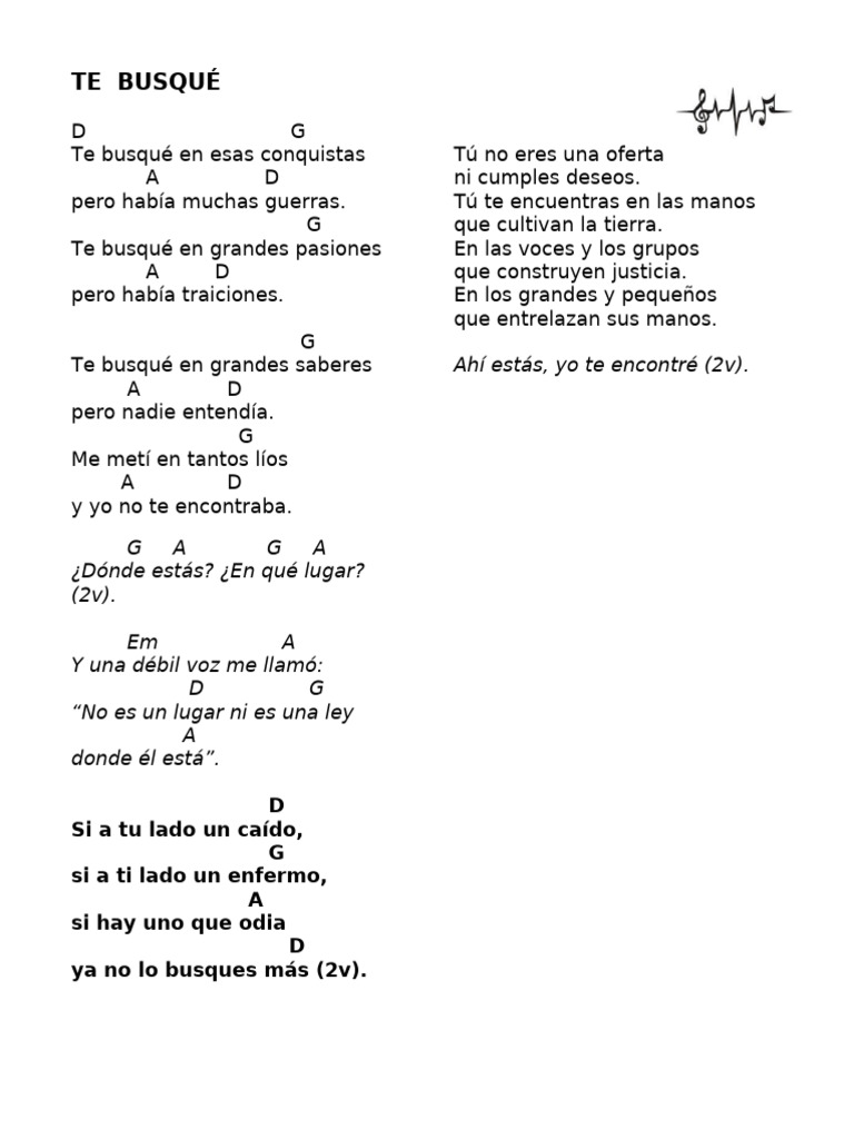 127 Te Busqué | PDF
