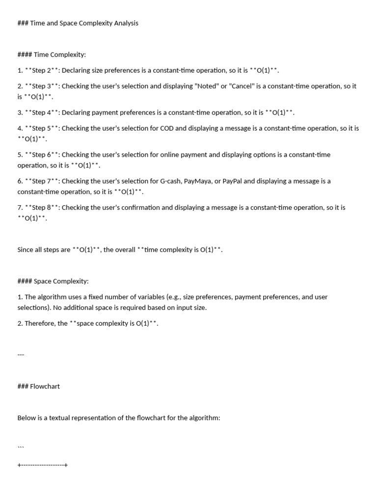 Time and Space Complexity Analysis | PDF | Time Complexity ...