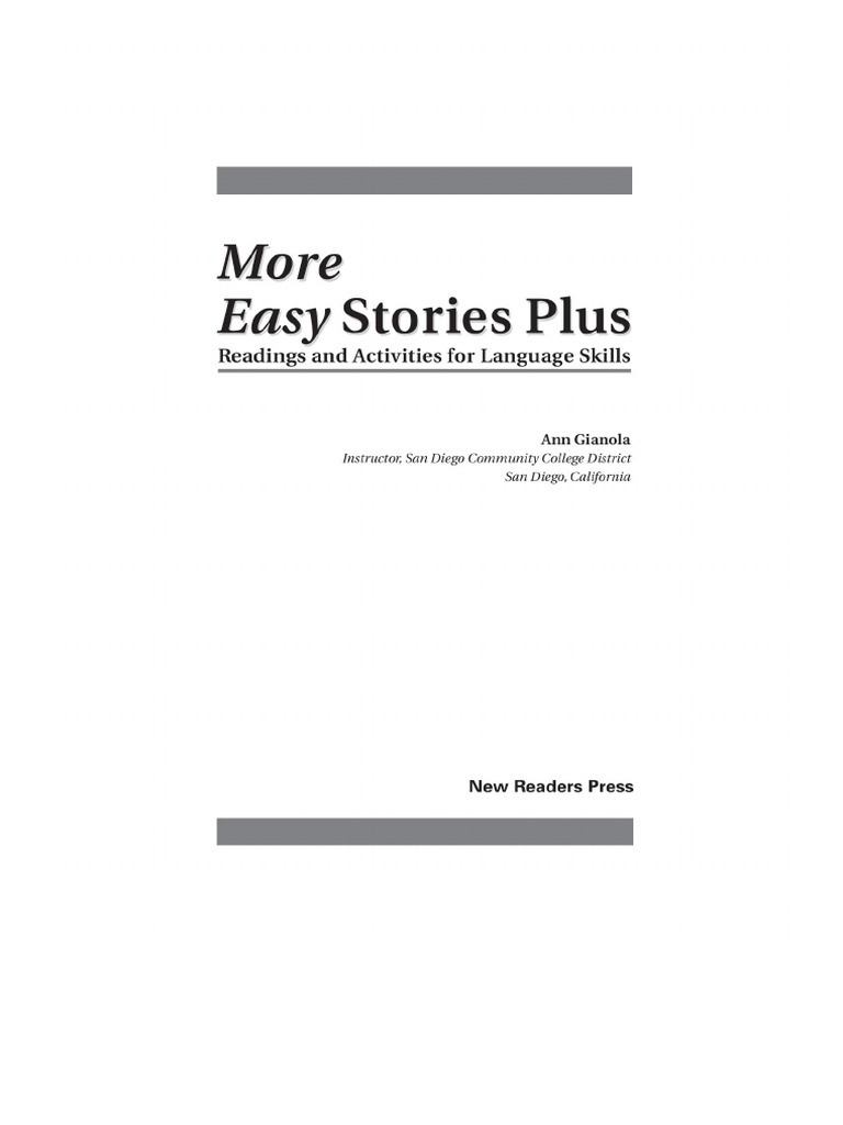 More Easy Stories Plus Sample Pages 1-8 | PDF