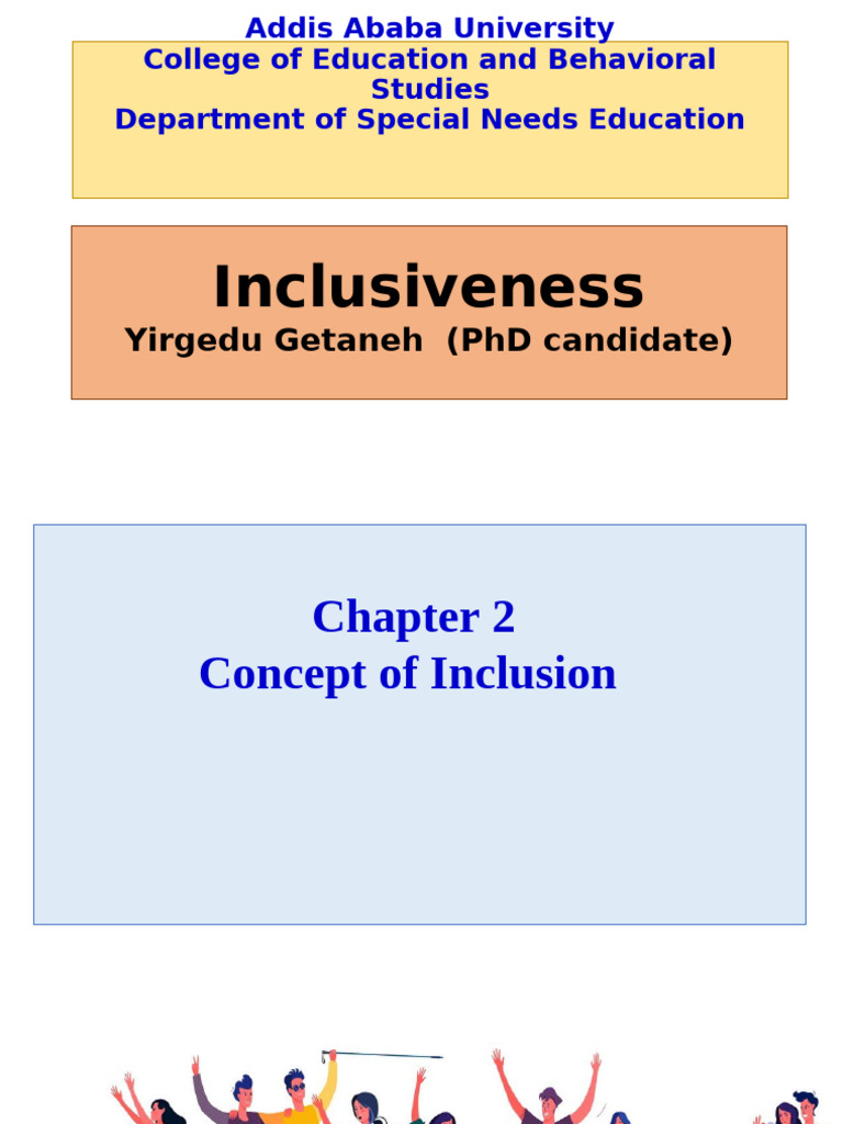 Chapter 2 - FINAL Concept of Inclusion | PDF | Inclusion (Education) | Social Exclusion