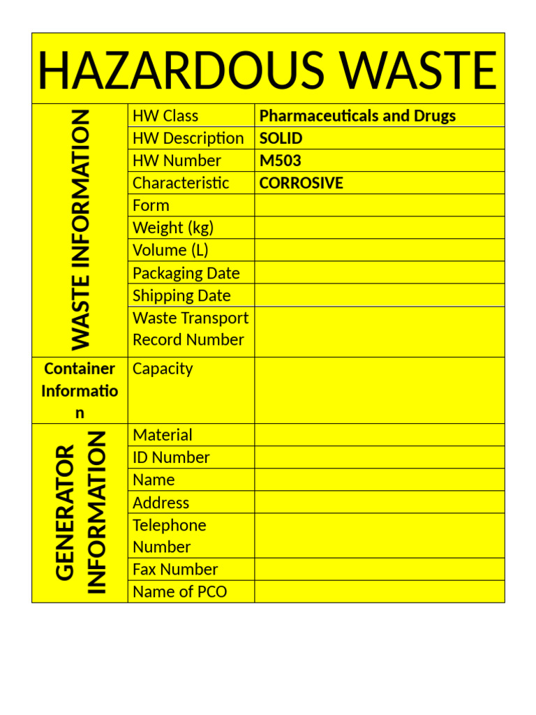 HAZARDOUS WASTE | PDF | Waste | Pollution