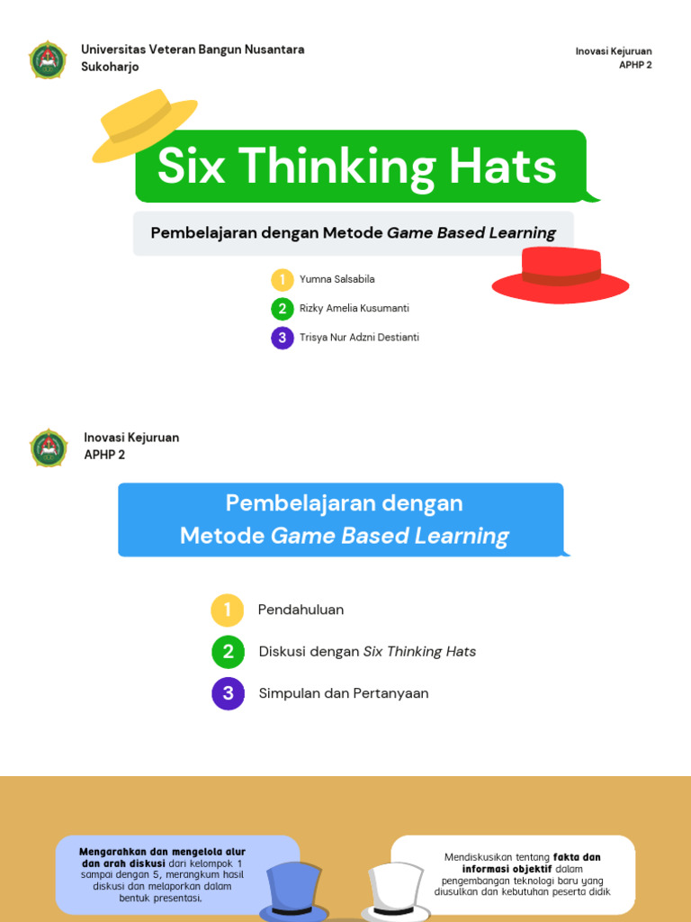 Presentasi Metode Six Thinking Hats | PDF
