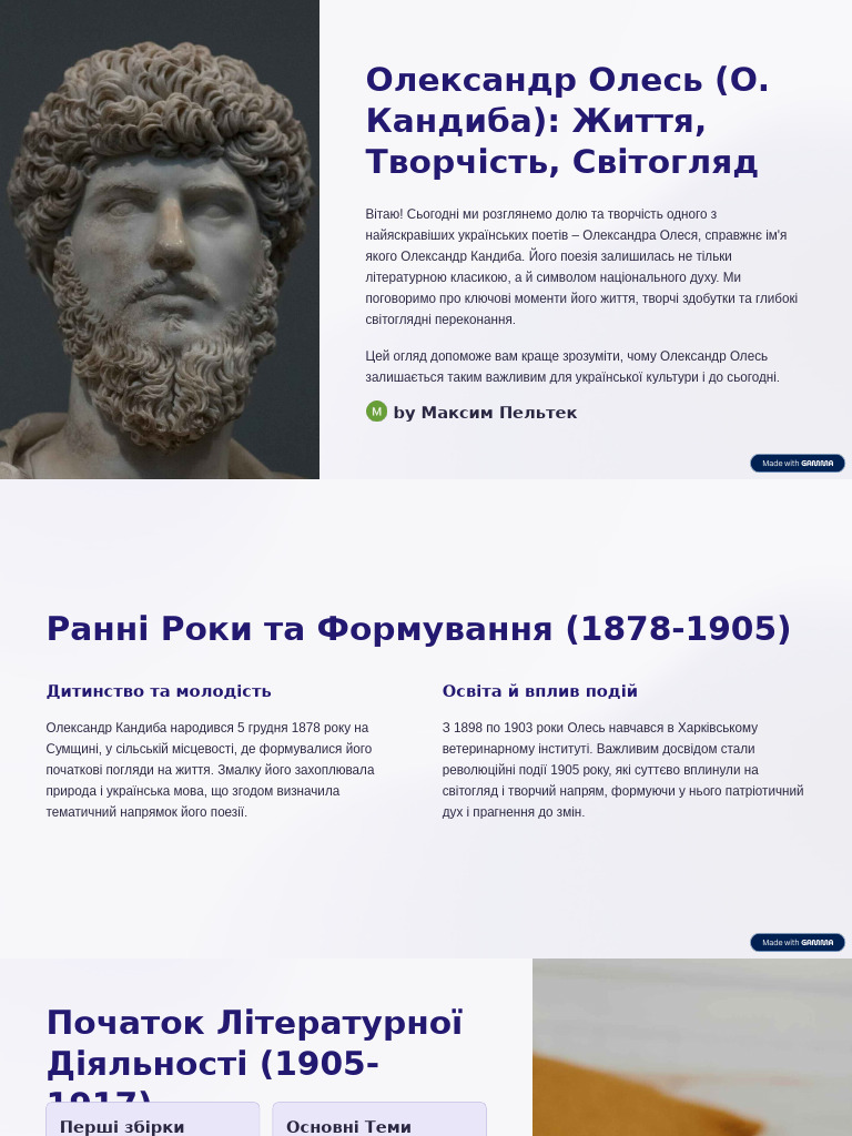 Oleksandr Oles O Kandiba Zhittya Tvorchist Svitoglyad | PDF