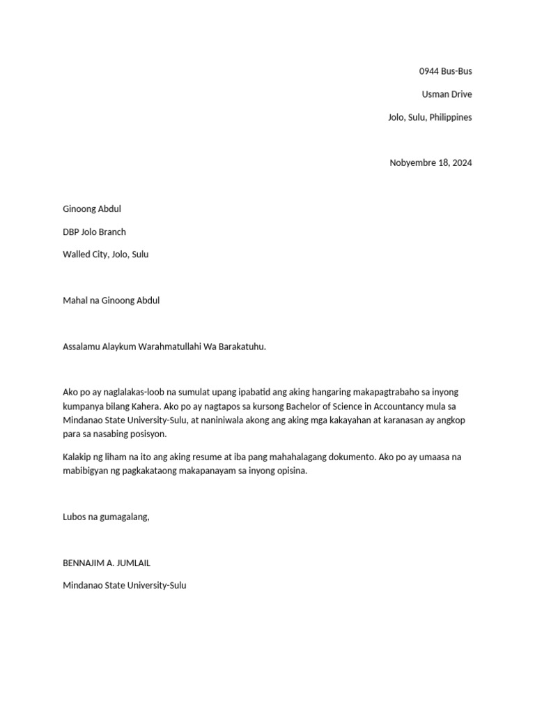 Mga Liham Final | PDF