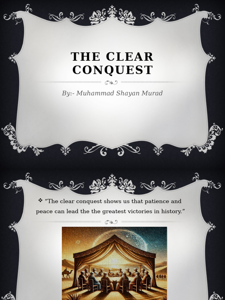 The Clear Conquest (Islamic History) | PDF | Muhammad | Mecca