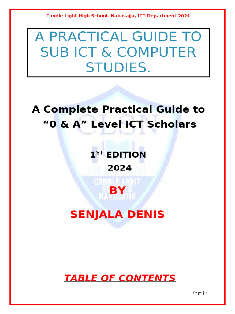 ICT- PRACTICAL BY DENIS | PDF | Microsoft Word | Window (Computing)