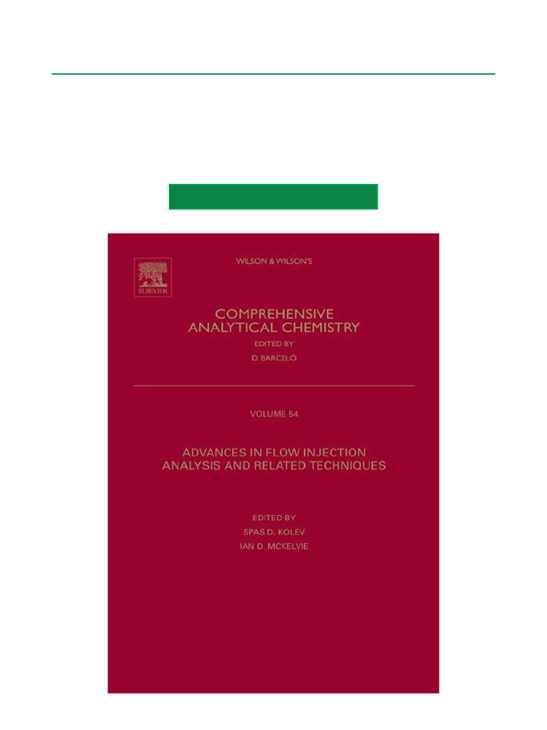 Advances in Flow Injection Analysis and Related Techniques Google Drive ...