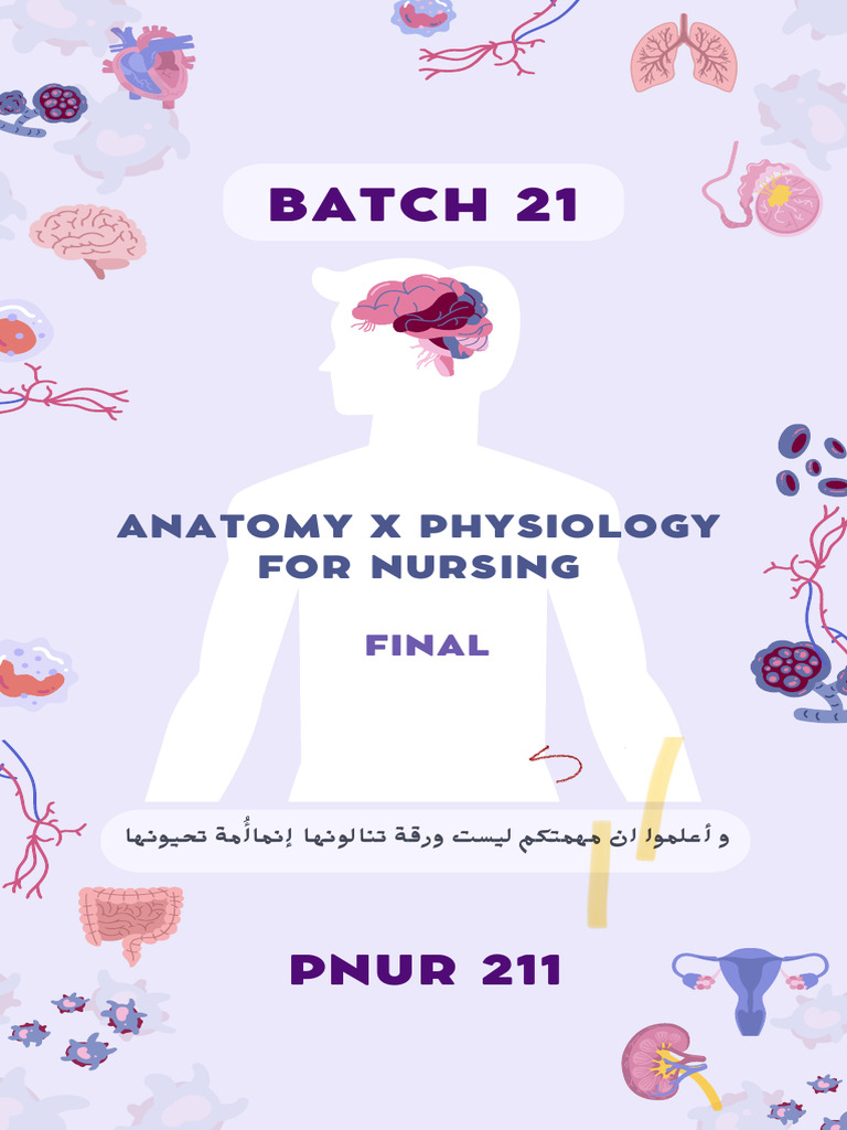 Final Anatomy & Physiology B21 (Nursing) | PDF | Action Potential | Skeletal Muscle