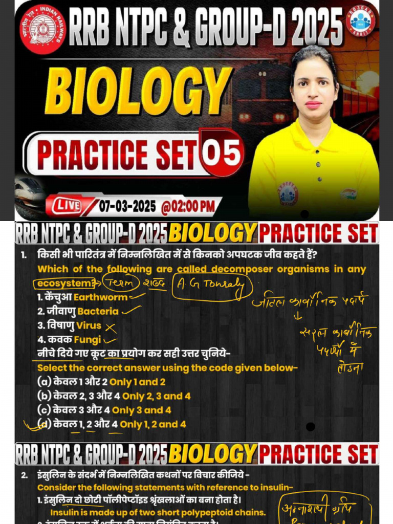 Bio Set 5 | PDF