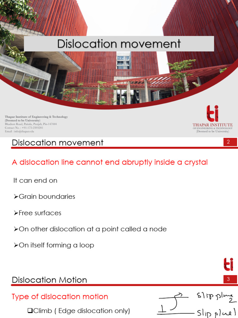 Dislocation Motion in Crystals Explained | PDF | Dislocation | Mineralogy
