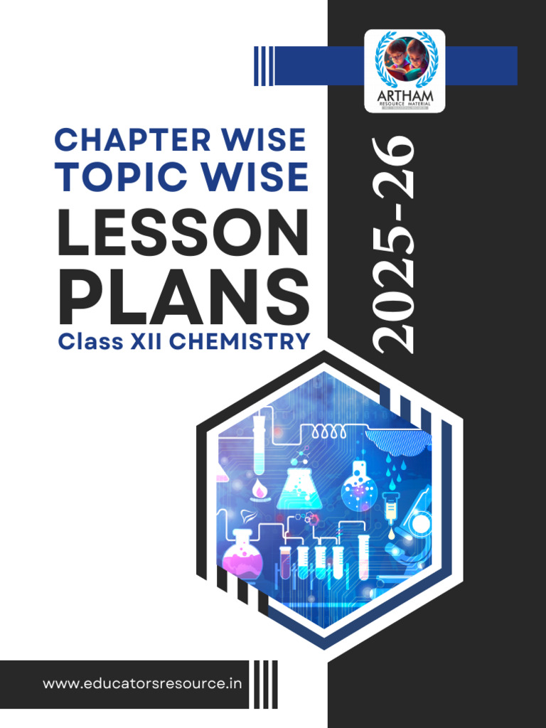 Class 12 Chemistry Lesson Plan Chapter 3 Chemical Kinetics | PDF ...