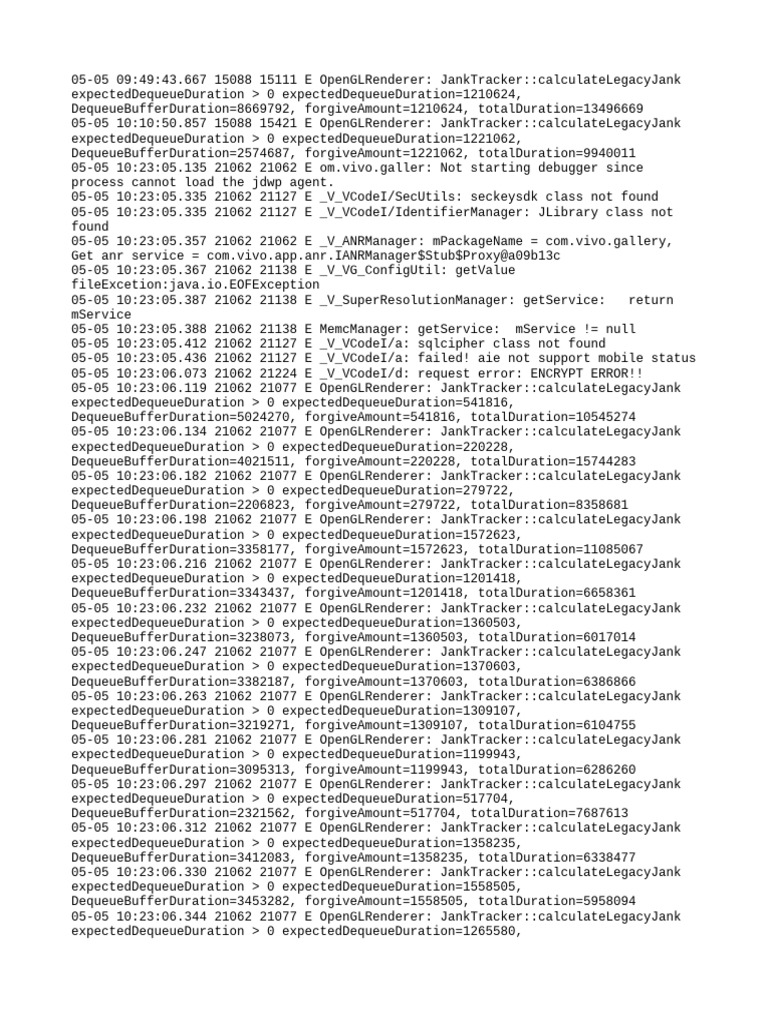 Log | PDF | Android (Operating System) | Computing