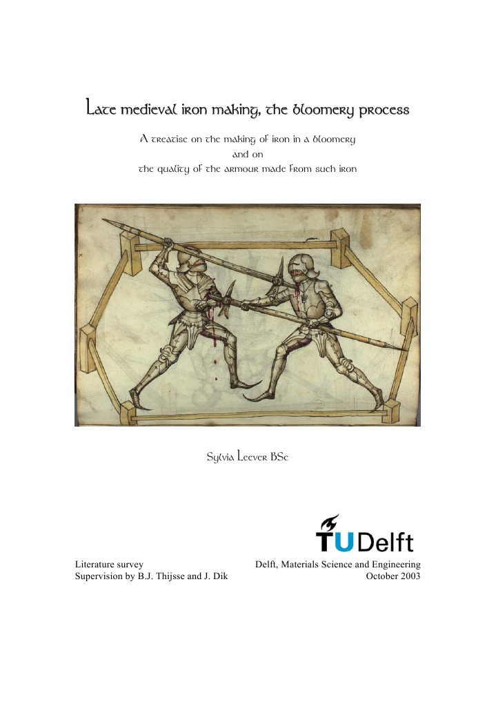 Medieval Iron Making and Armour Quality | PDF | Iron | Blast Furnace