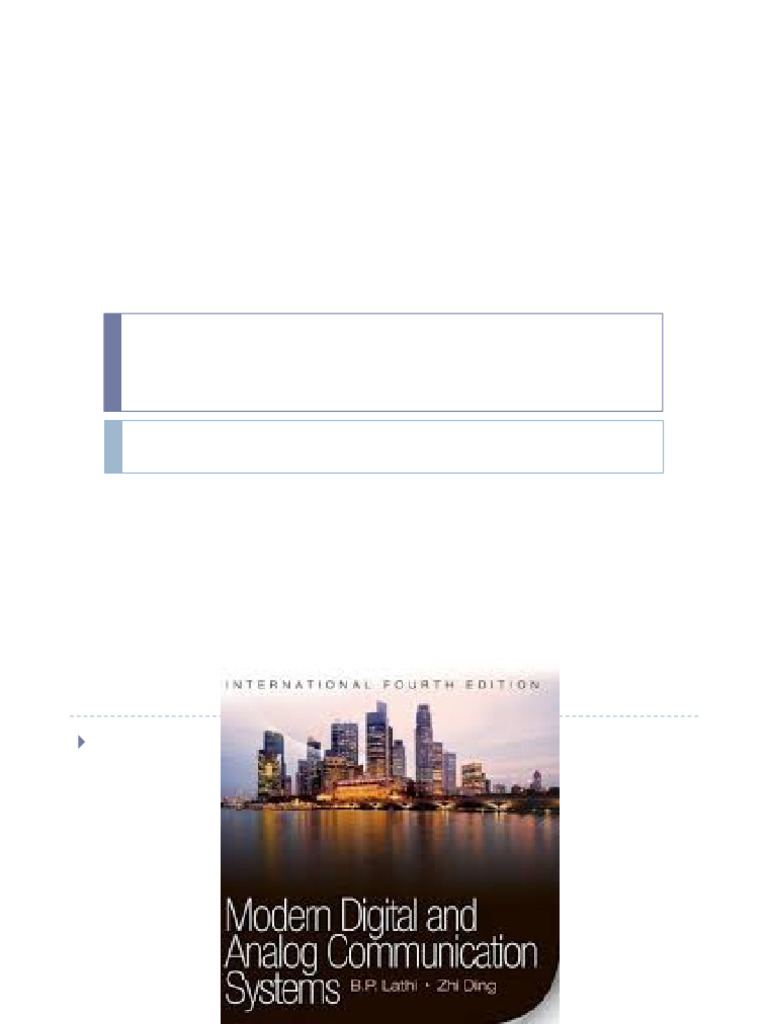 PJM Analog Digital Commu Intro | PDF | Distortion | Modulation