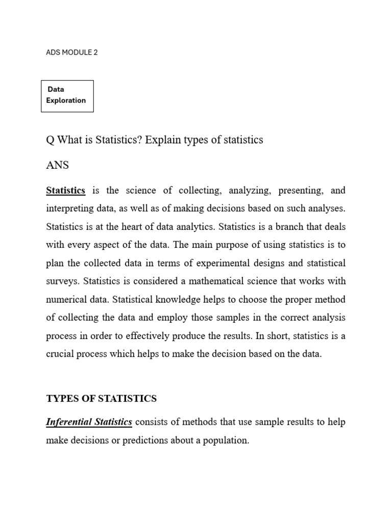 Applied - Data - Science MODULE 2 SEM8 | PDF | Statistics | P Value