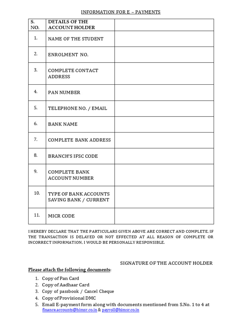 Stipend Form UG MBBS INTERNS - Updated | PDF