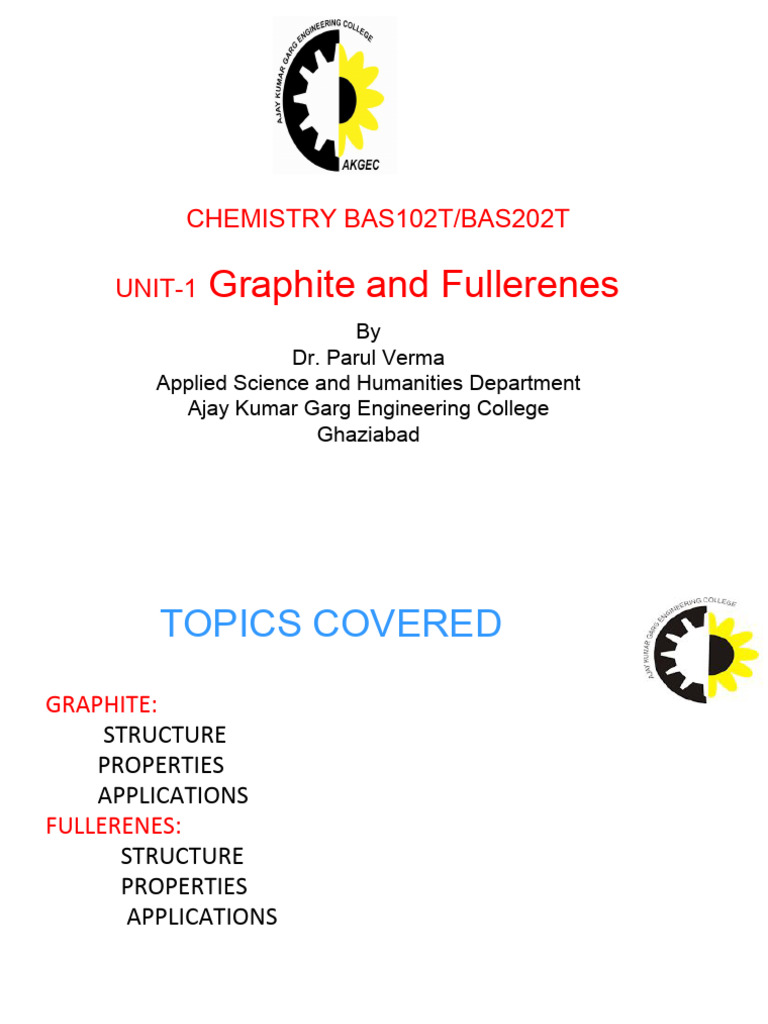 Graphite and Fullerenes ppt | PDF | Fullerene | Carbon