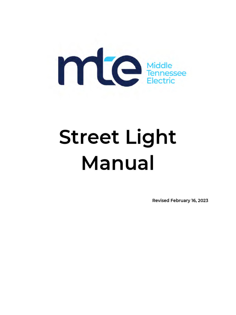 Street Light Installation Guidelines | PDF | Lighting | Components