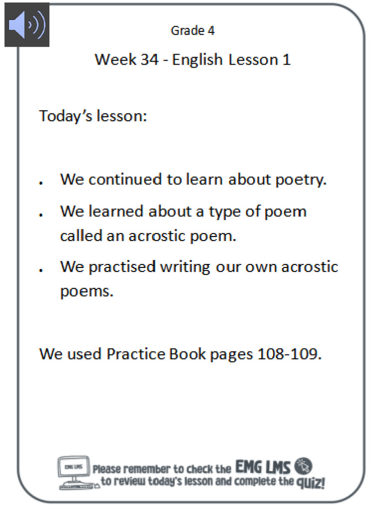 Agenda - Week 34 Lesson 1 | PDF