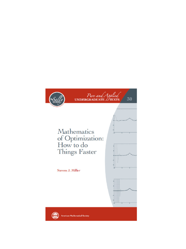 (Ebook PDF) Mathematics of Optimization: How To Do Things Faster ...