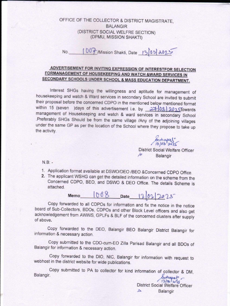 EOI - Watch and Ward - Supervision | PDF