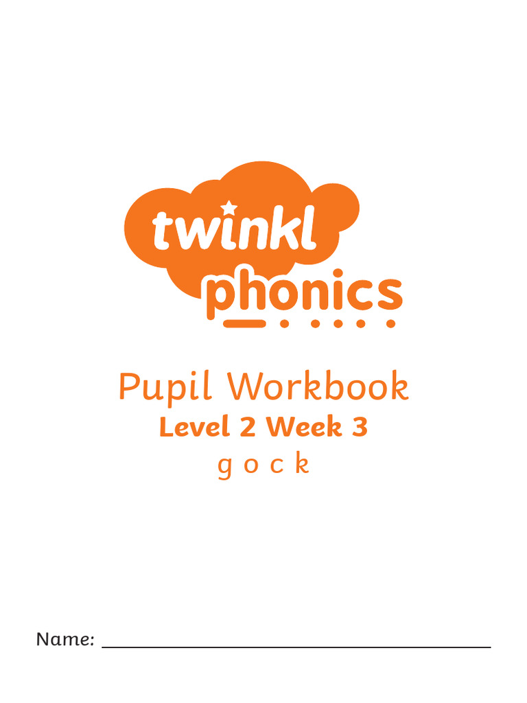 Level 2 Phonics Workbook: Week 3 | PDF