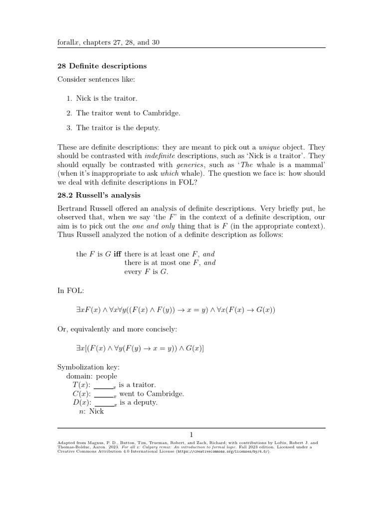 Week 10 | PDF | Interpretation (Logic) | If And Only If