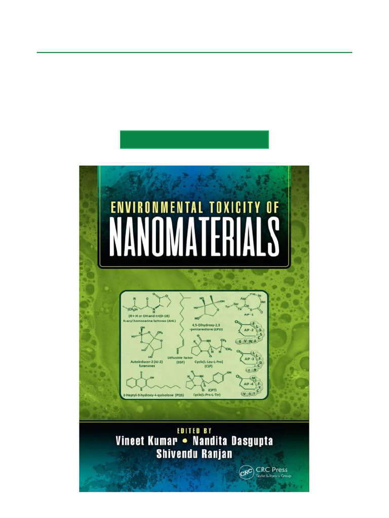 Environmental Toxicity of Nanomaterials - 1st Edition (FULL VERSION ...