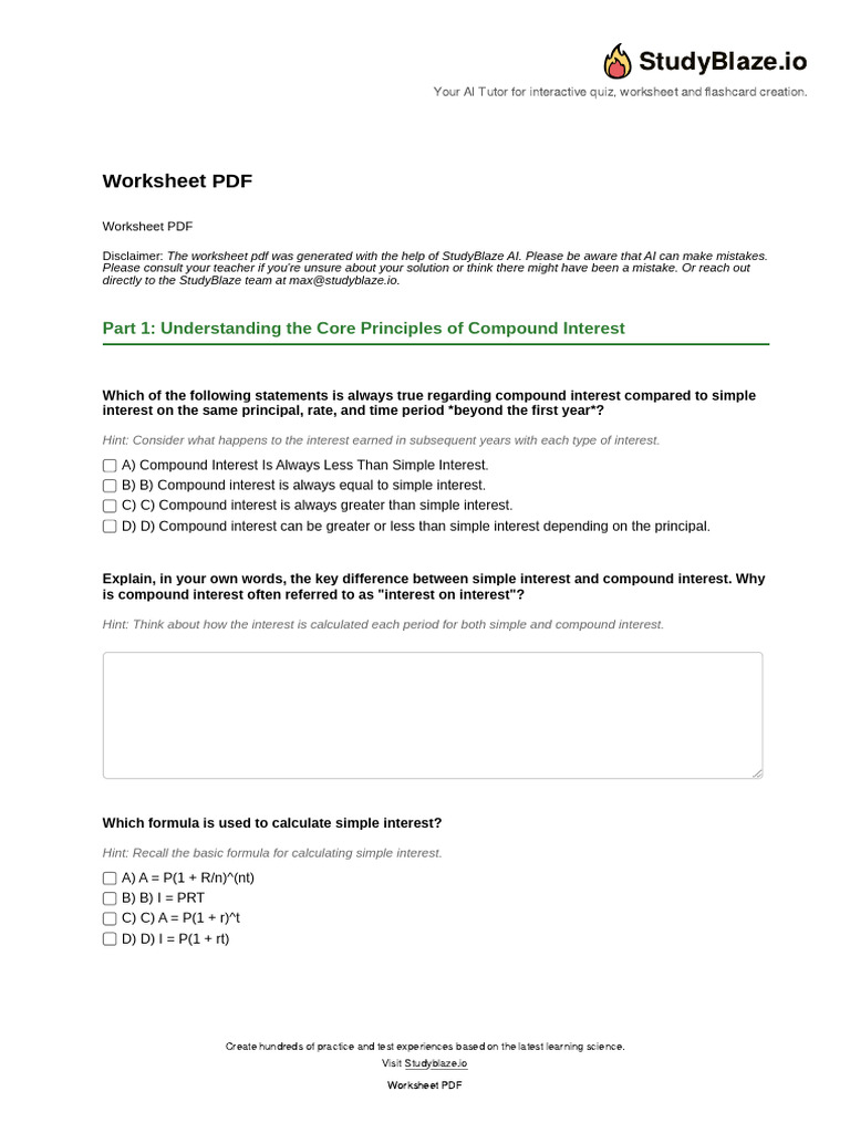 Compound Interest-Without Using Formula - Class 9 ICSE Maths Selina ...