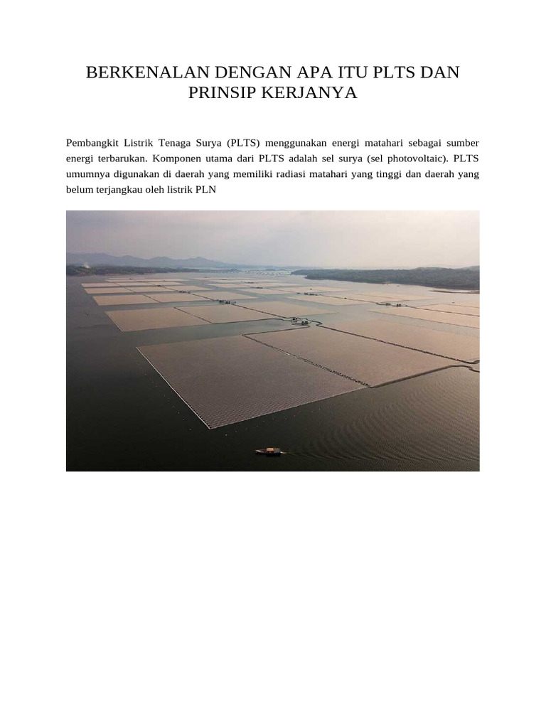 PLTS DI indonesia | PDF