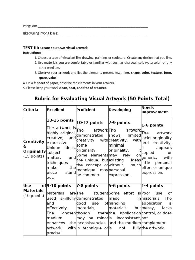 Visual Art Creation Guidelines | PDF | Drawing | Cognition
