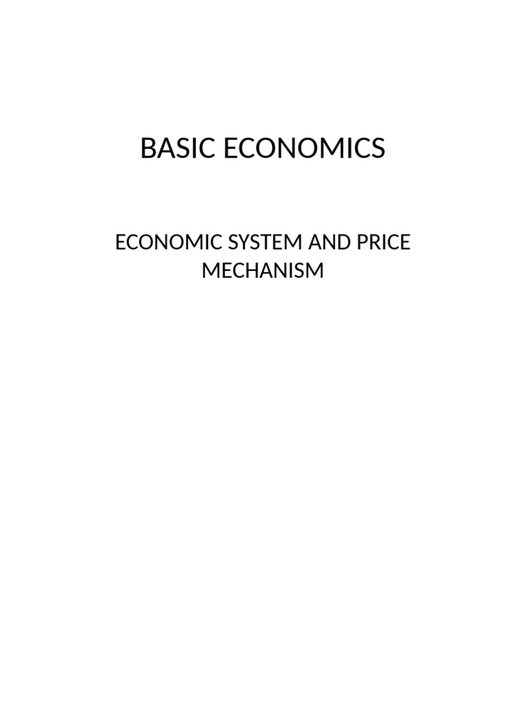 Basic Economics Note | PDF | Demand | Supply (Economics)