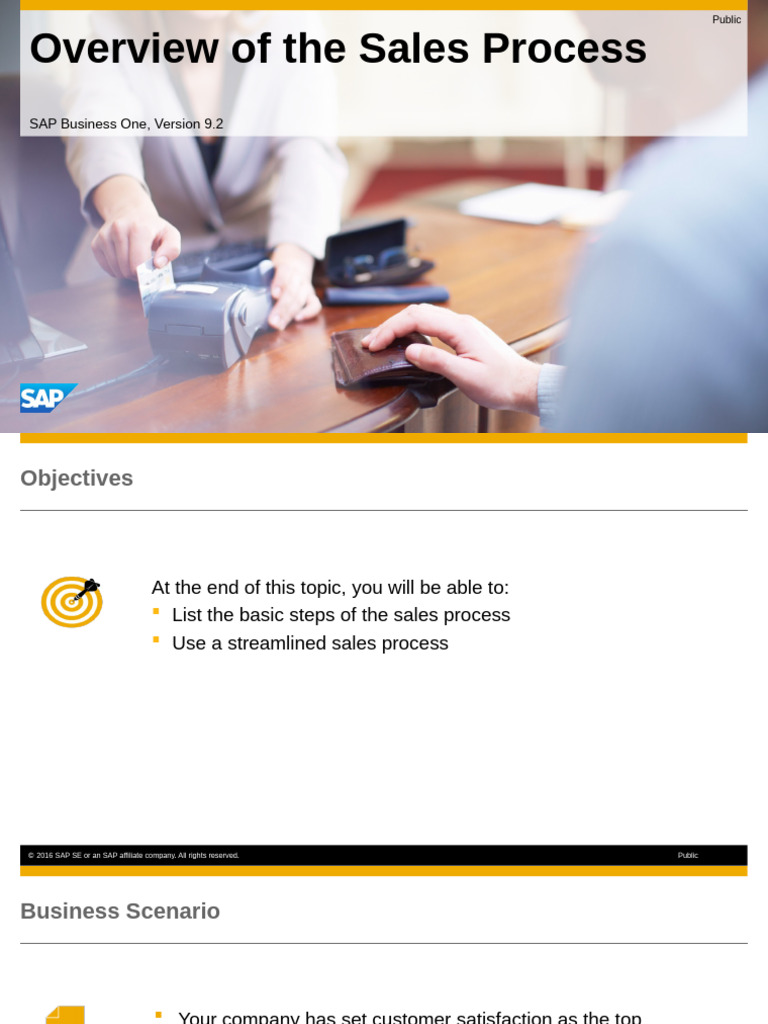Streamlined Sales Process in SAP 9.2 | PDF | Prices | Sales