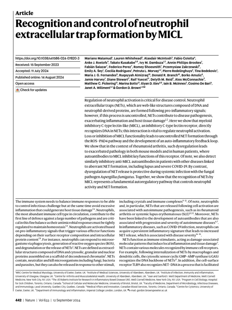 39143217+recognition and Control of Neutrophil Extracellular Trap ...