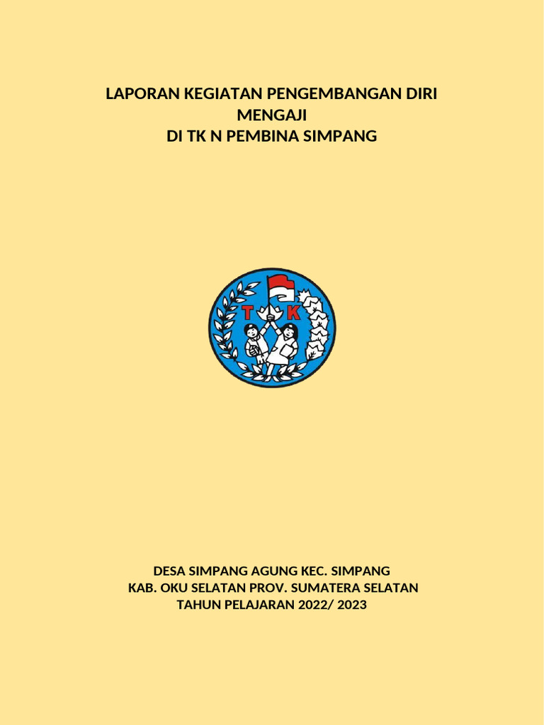 Laporan Kegiatan Pengembangan Diri | PDF