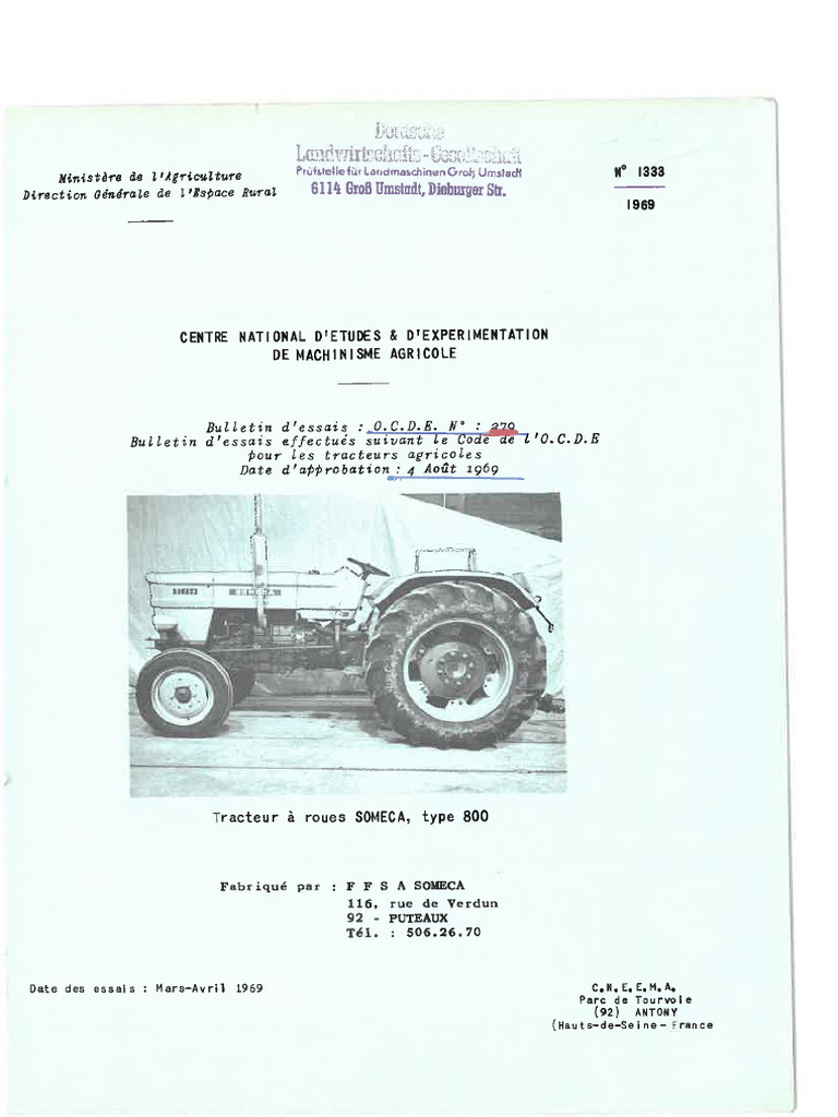 SOMECA-800 Nr1333 1969-Franz | PDF