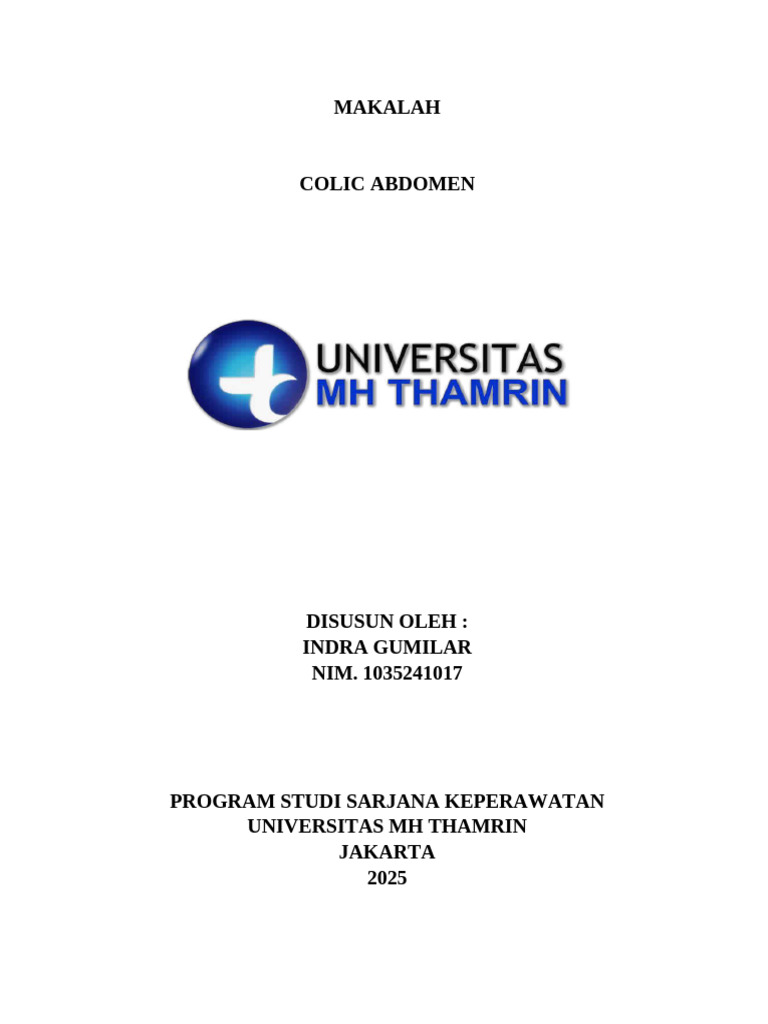 Makalah Colic Abdomen | PDF