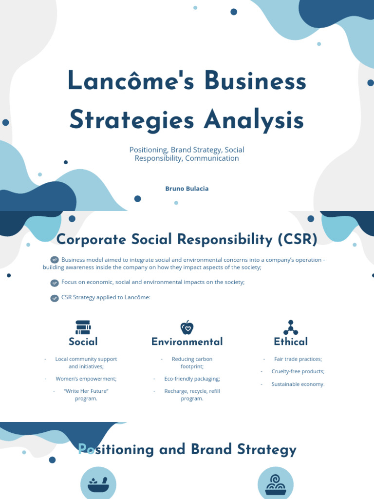 Assignment - Cosmetic Industry Presentation | PDF | Corporate Social Responsibility | Brand