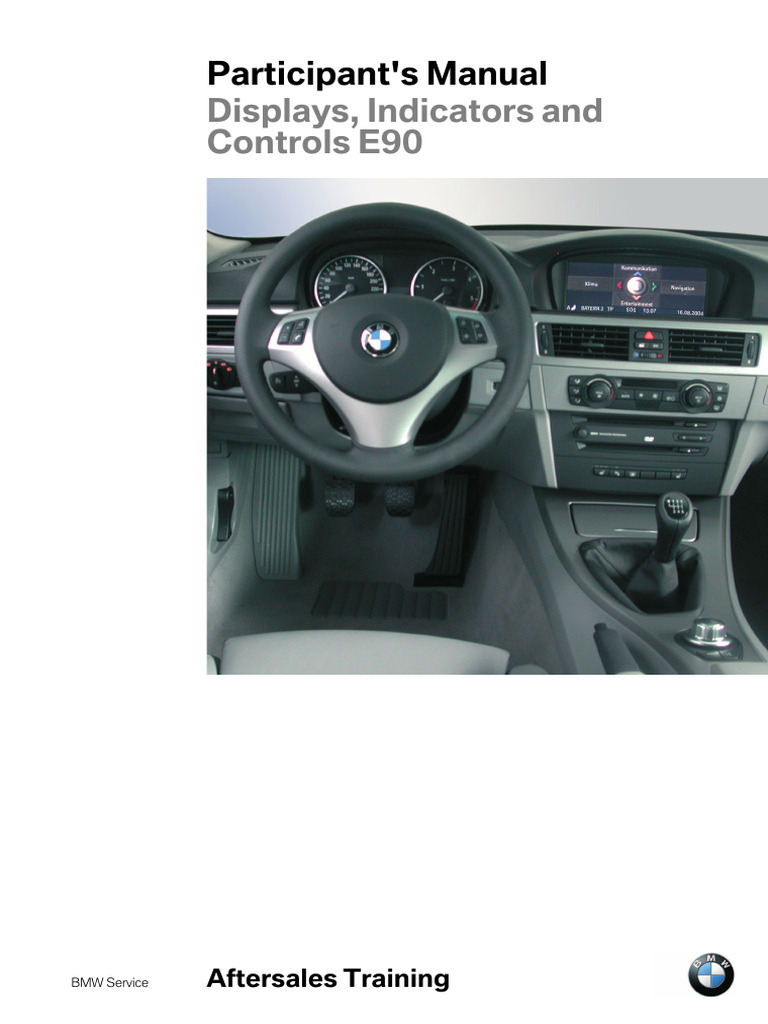 BMW E90 Displays and Controls Manual | PDF | Fuel Economy In ...