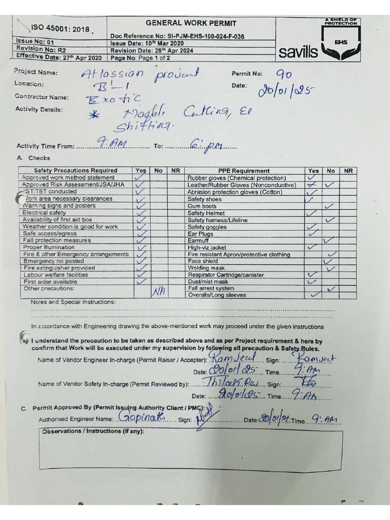 General Work Permit.,. | PDF