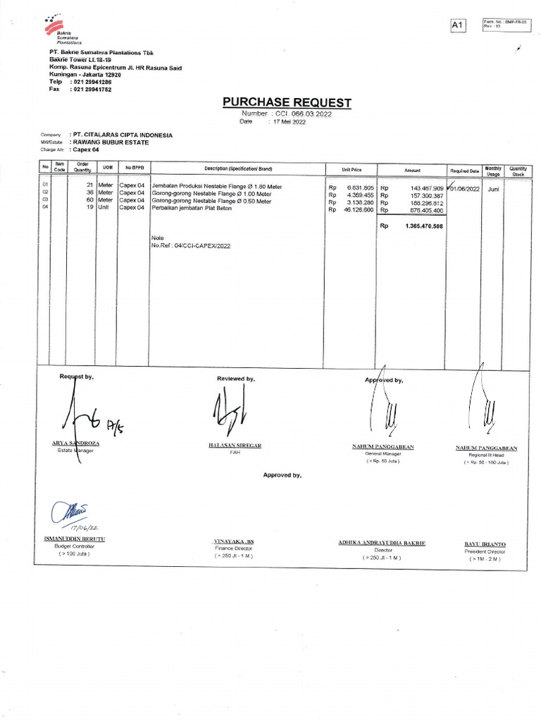 04. Capex dan PR jembatan Gorong2 Baja CCI | PDF