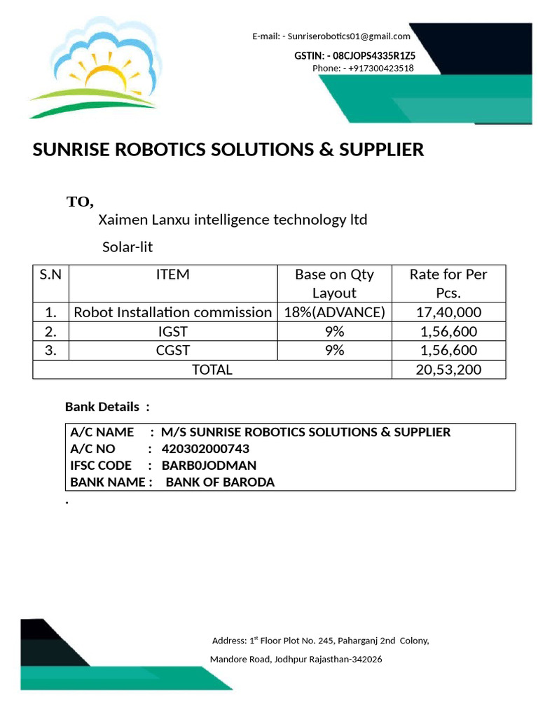 Solar Lit Quatation | PDF